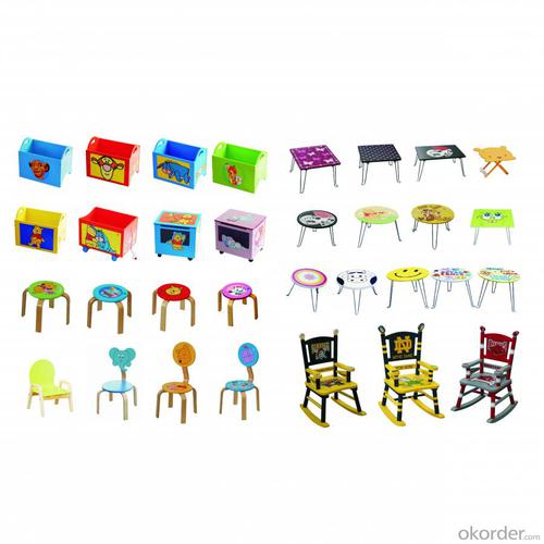 2014 Popular Safe & Healthy Cute Wooden Cartoon Assembled Table And ...