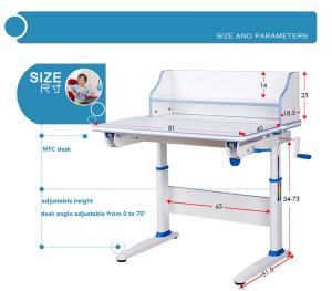 China Manufacture Children Study Table, Adjustable Height Angle Kids ...