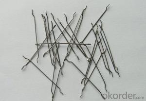 Melt Extract Stainless Steel Fiber Wavy for Construction Wire Diameter ...